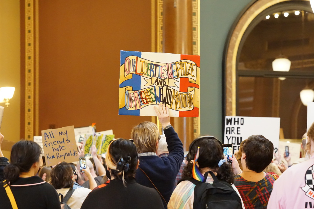 Iowa Republicans advance bill to strip trans civil rights