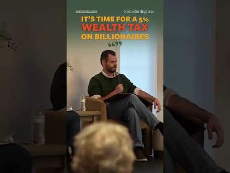 Zach Wahls makes the case for a 5% wealth tax on billionaires - Iowa ...